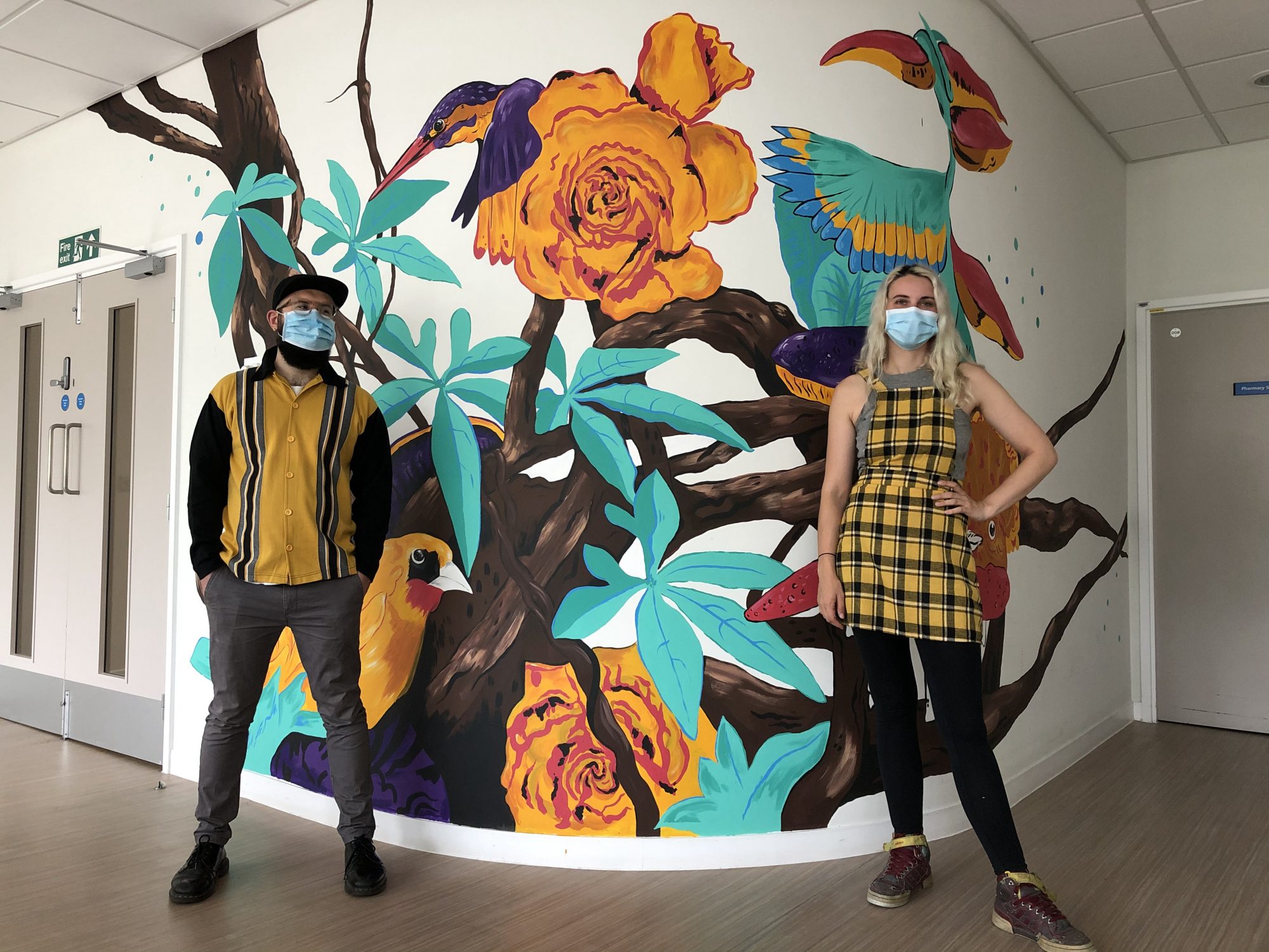 Mural project injects colour into Nottingham’s Cystic Fibrosis Centre ...